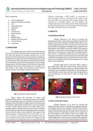 Detection of Power Grid Synchronization Failure on Sensing Frequency and Voltage Beyond ...