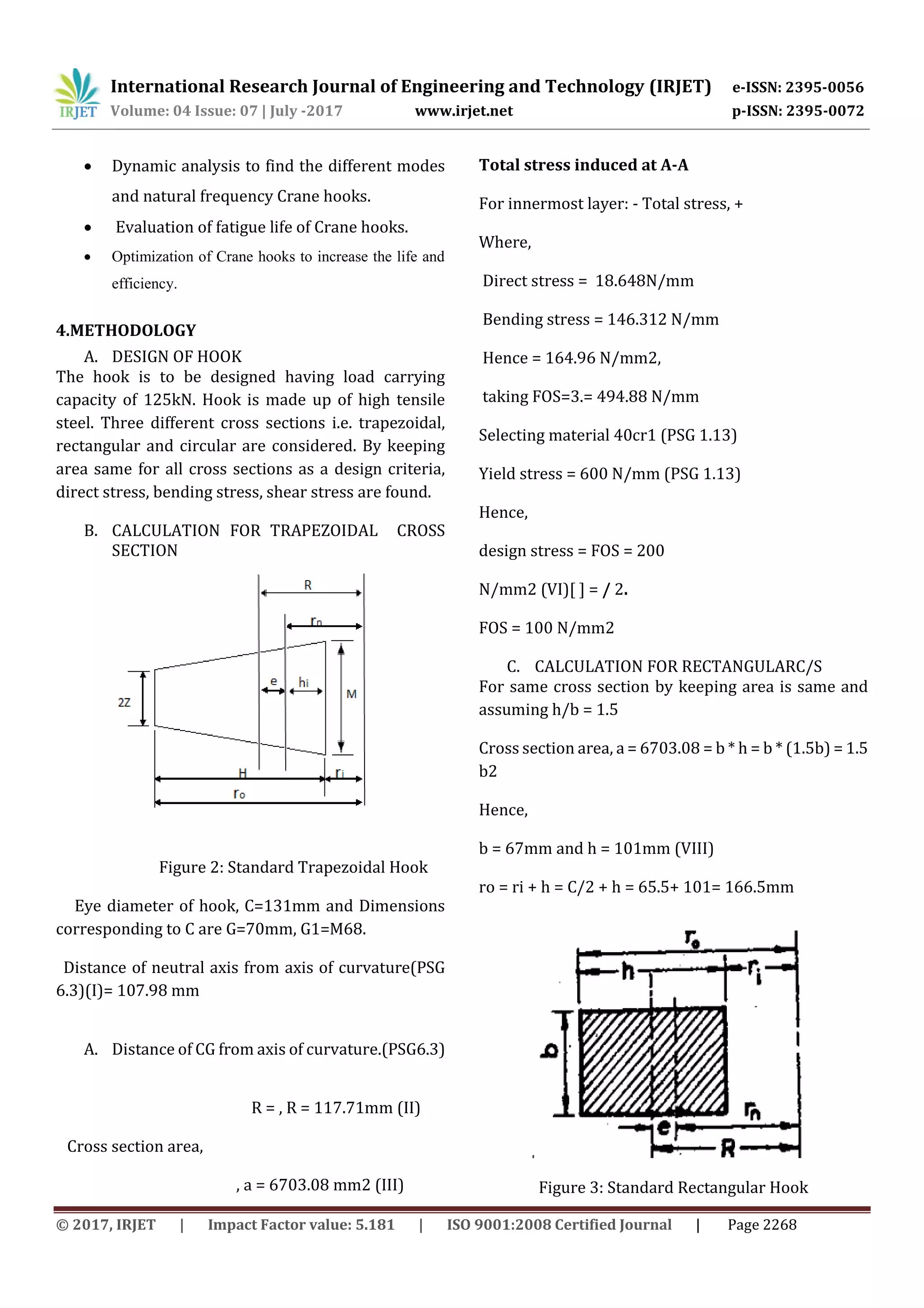Static Structural Analysis of Crane Hook | PDF