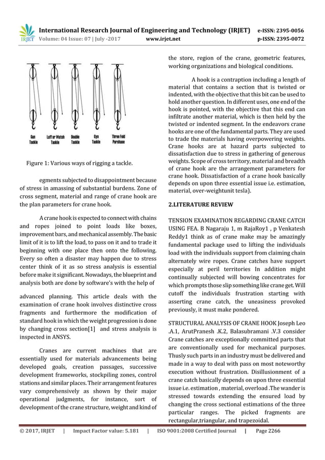 Static Structural Analysis of Crane Hook | PDF