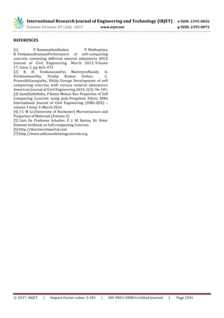 Strength Characterstics of Self Compacting Concrete with Partial ...