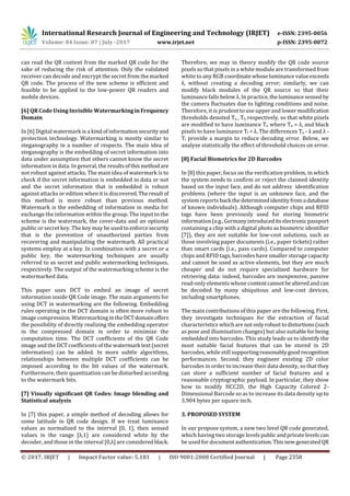 A Review on QR Code for Hiding Private Information | PDF