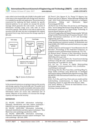 A Review on QR Code for Hiding Private Information | PDF