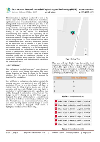 Sensor Based Detection & Classification of Actionable & Non-Actionable Conditions of Roadways ...