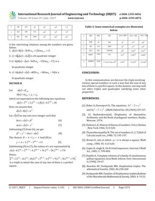 Formation of Triples Consist Some Special Numbers with Interesting Property | PDF