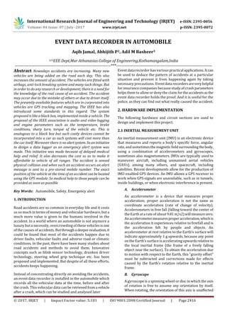 Event Data Recorder in Automobile | PDF | Auto Safety Technologies | Auto Technology