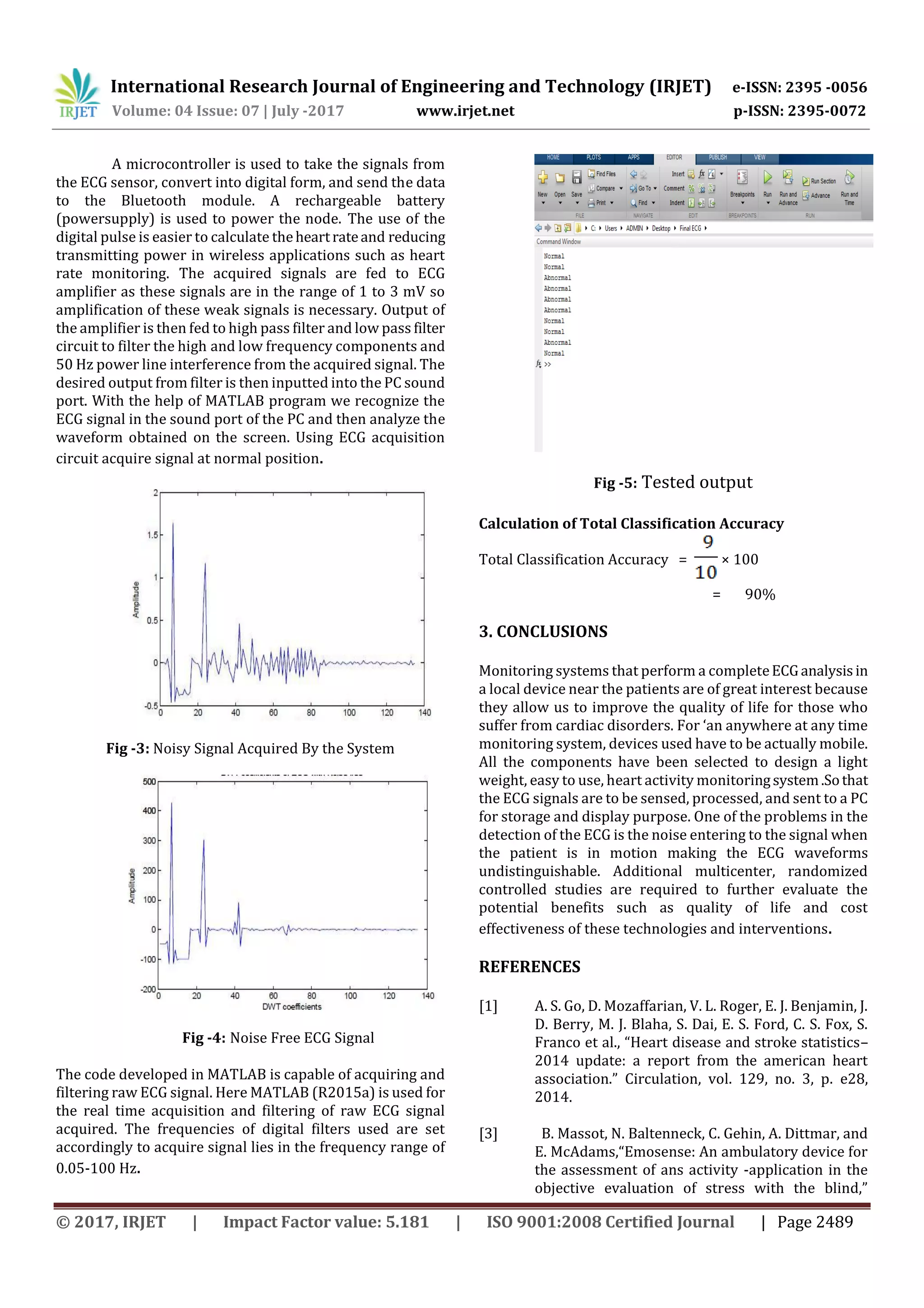 Portable Real Time Cardiac Activity Monitoring System | PDF