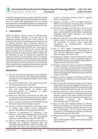 Quiz in MOOC: An Overview | PDF