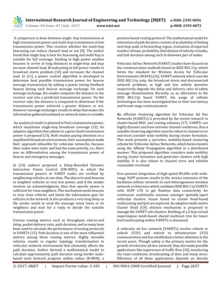 A Novel De Routing Scheme for Vehicular Ad-Hoc Network | PDF | Computer ...