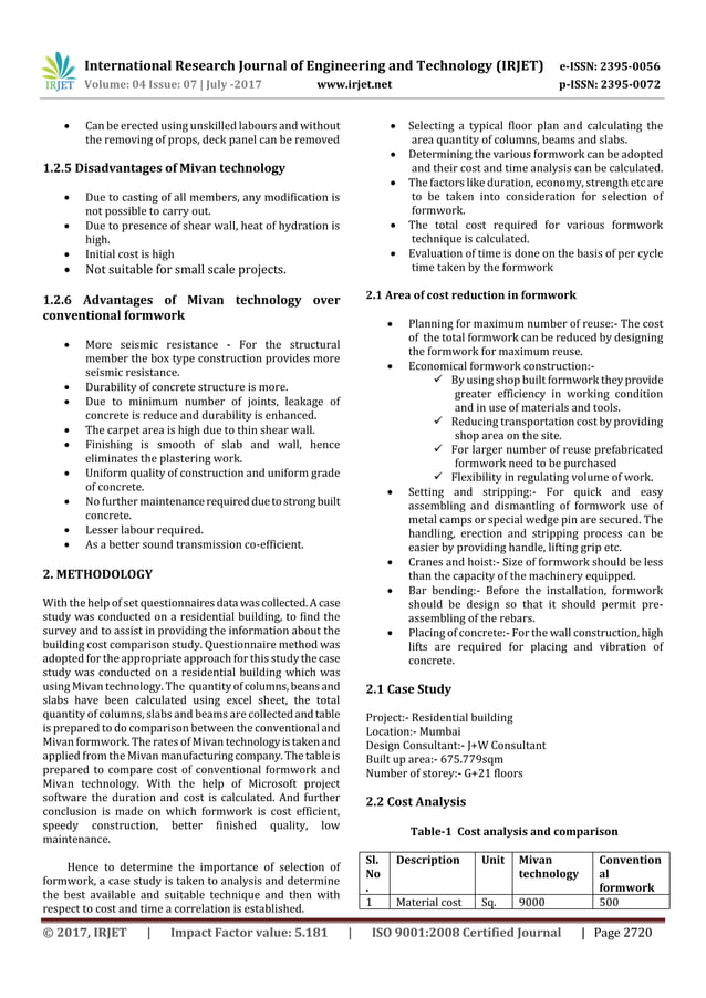 Planning and Scheduling of Shuttering System for Multi-Storeyed ...