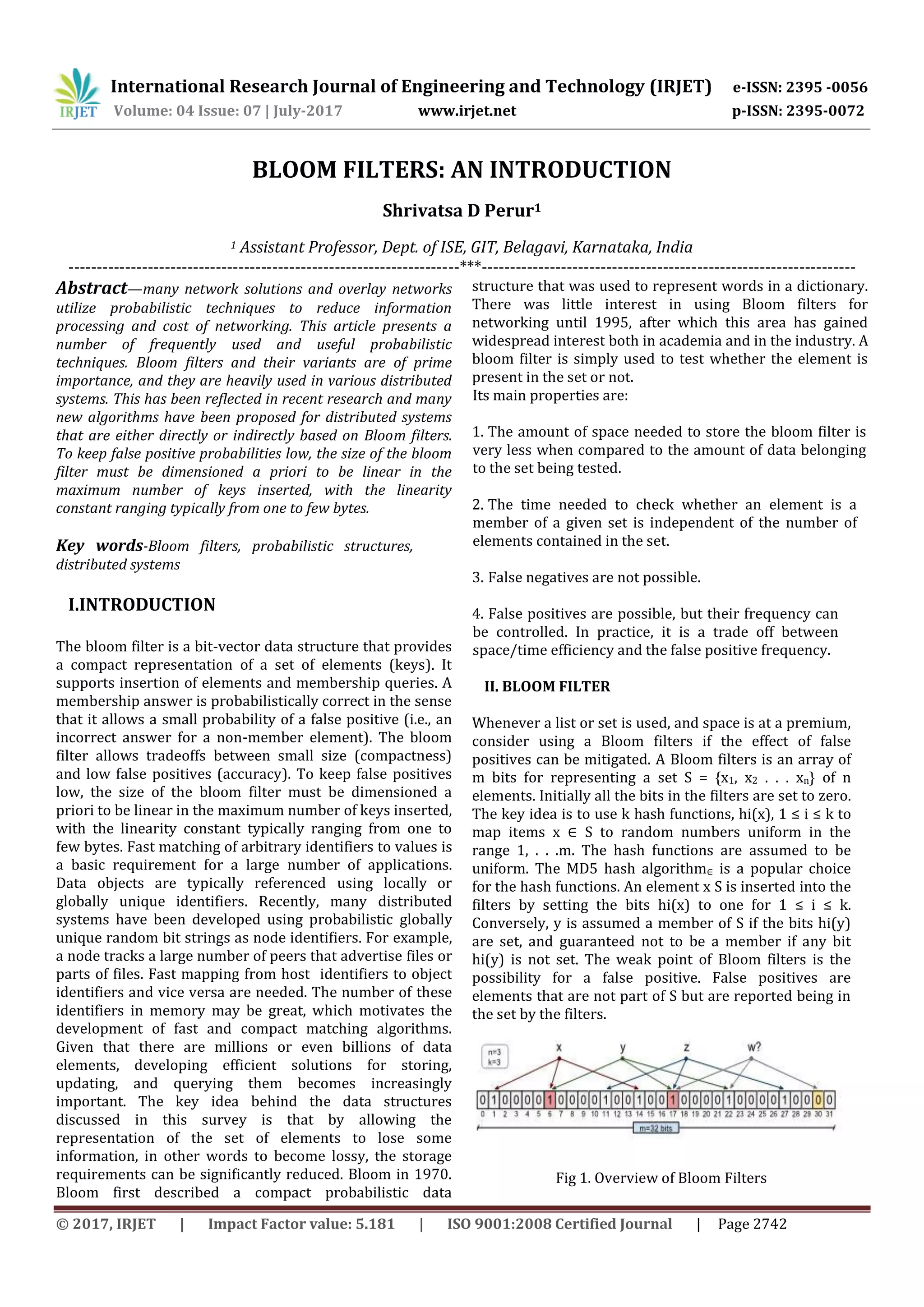 Bloom Filters: An Introduction | PDF | Programming Languages | Computing