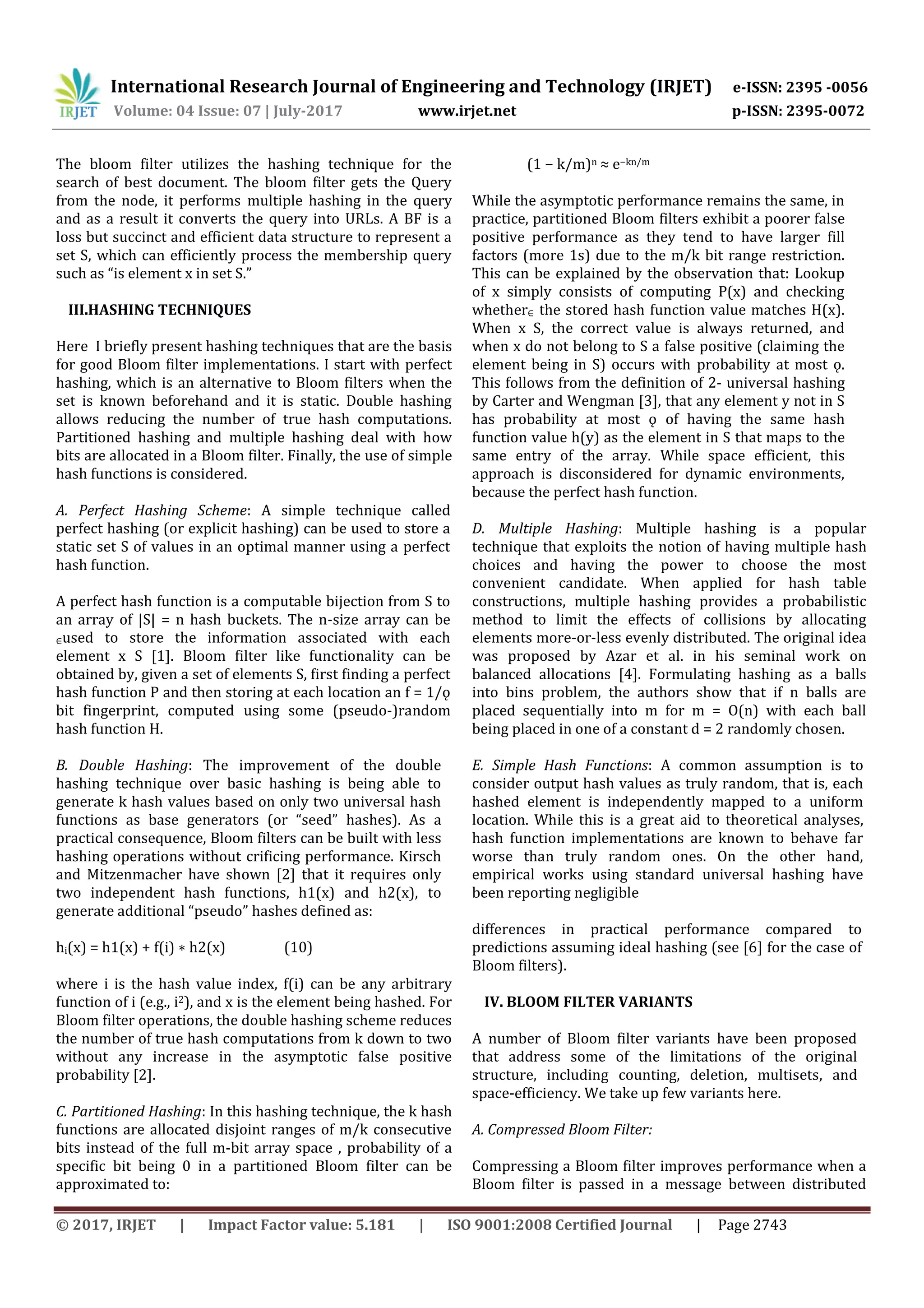 Bloom Filters: An Introduction | PDF | Programming Languages | Computing