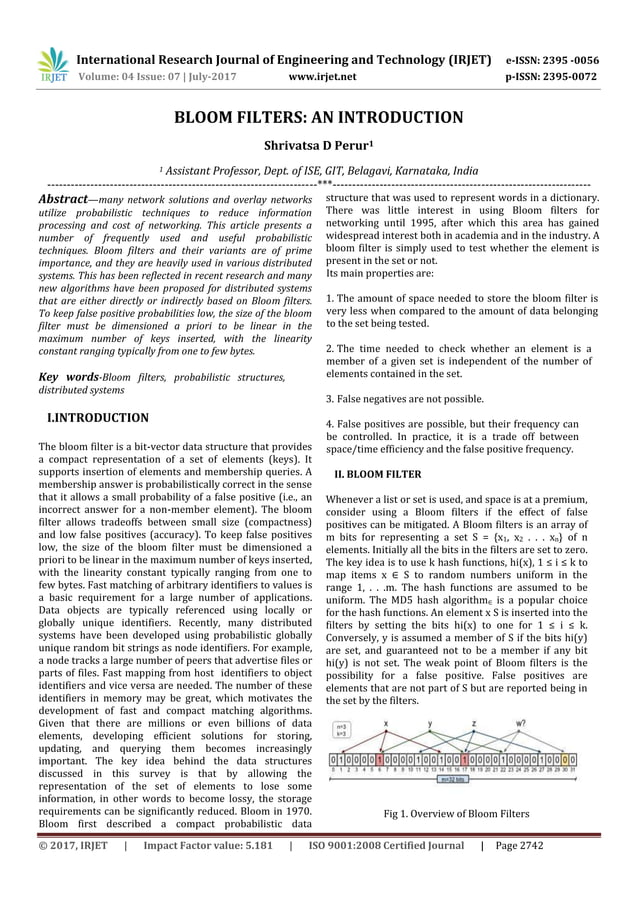 Bloom Filters: An Introduction | PDF | Programming Languages | Computing