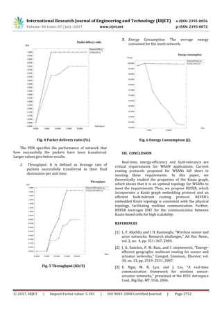 Real-Time, Fault Tolerance and Energy-Efficiency (REFER) Enhancement in Wireless Sensor Actuator ...