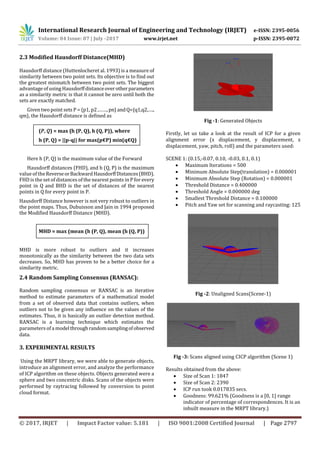 Performance Analysis of Iterative Closest Point (ICP) Algorithm using Modified Hausdorff ...