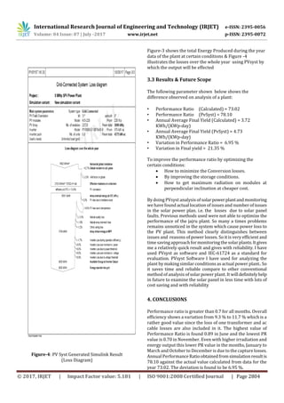 Performance Analysis of 5 MWP Grid-Connected Solar PV Power Plant Using ...