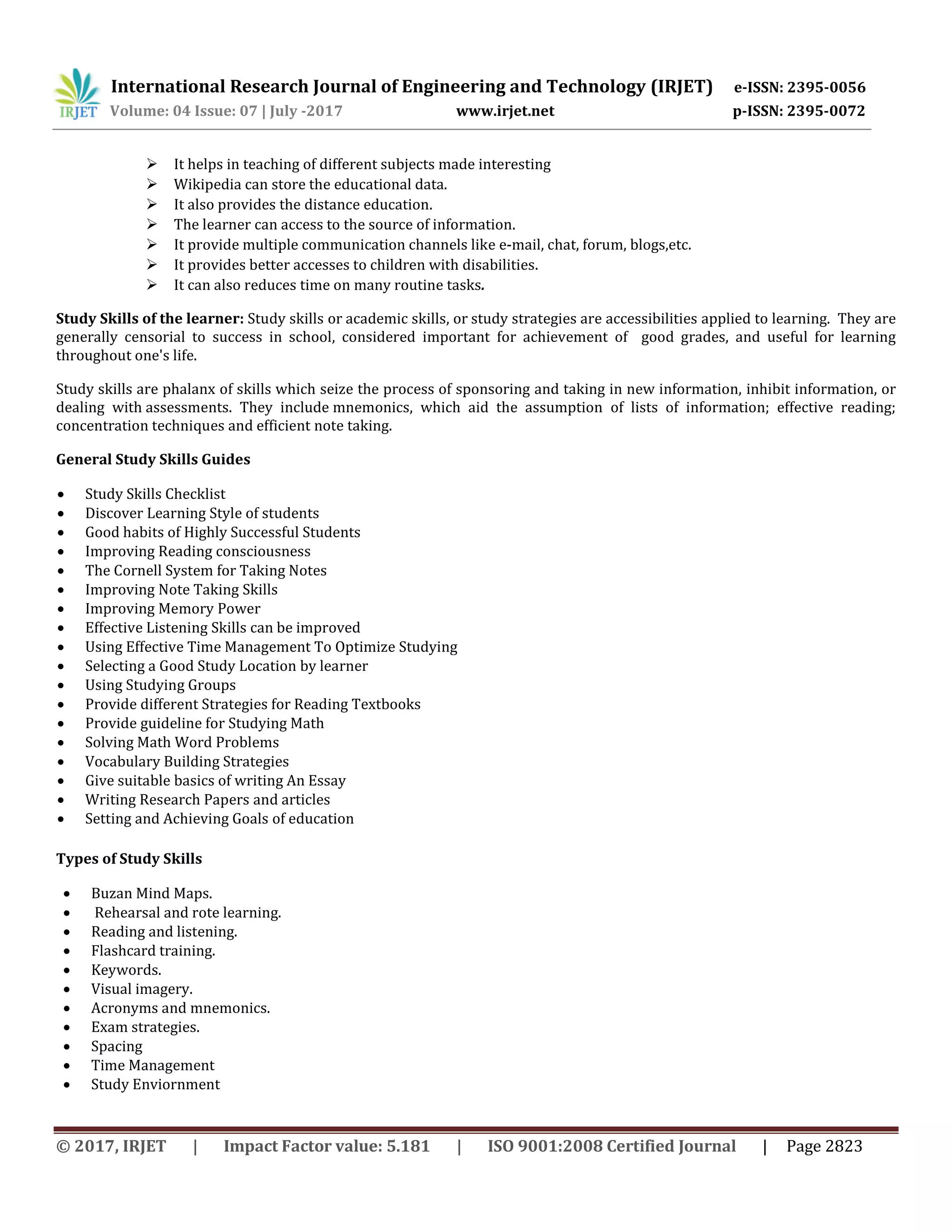 Role of Wikipedia in Modern Education | PDF