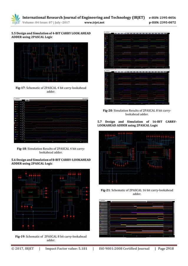 Design and Implementation of Low Power 16-bit Carry-lookahead Adder using Adiabatic Logic | PDF ...