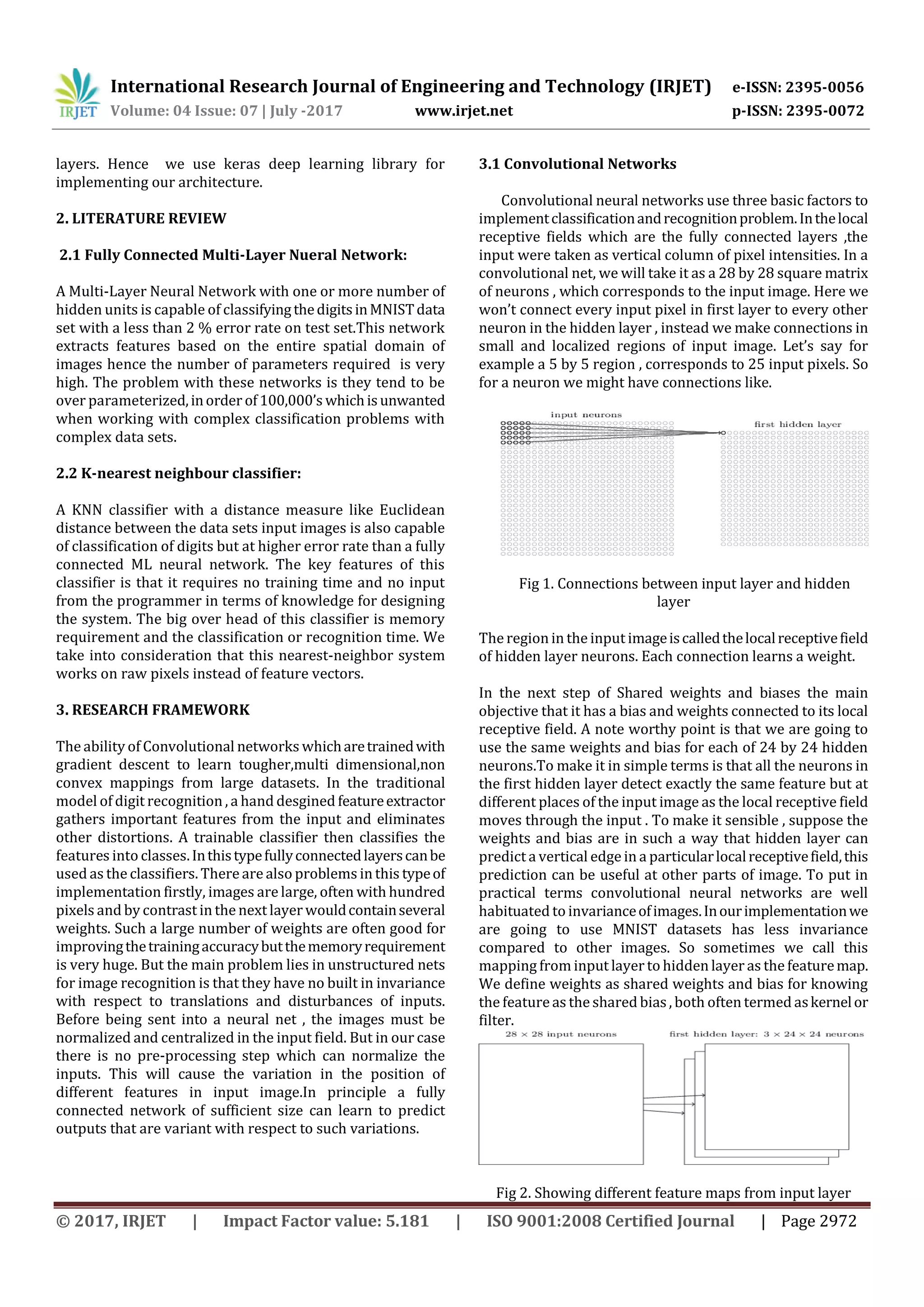 Handwritten Digit Recognition Using Convolutional Neural Networks Pdf
