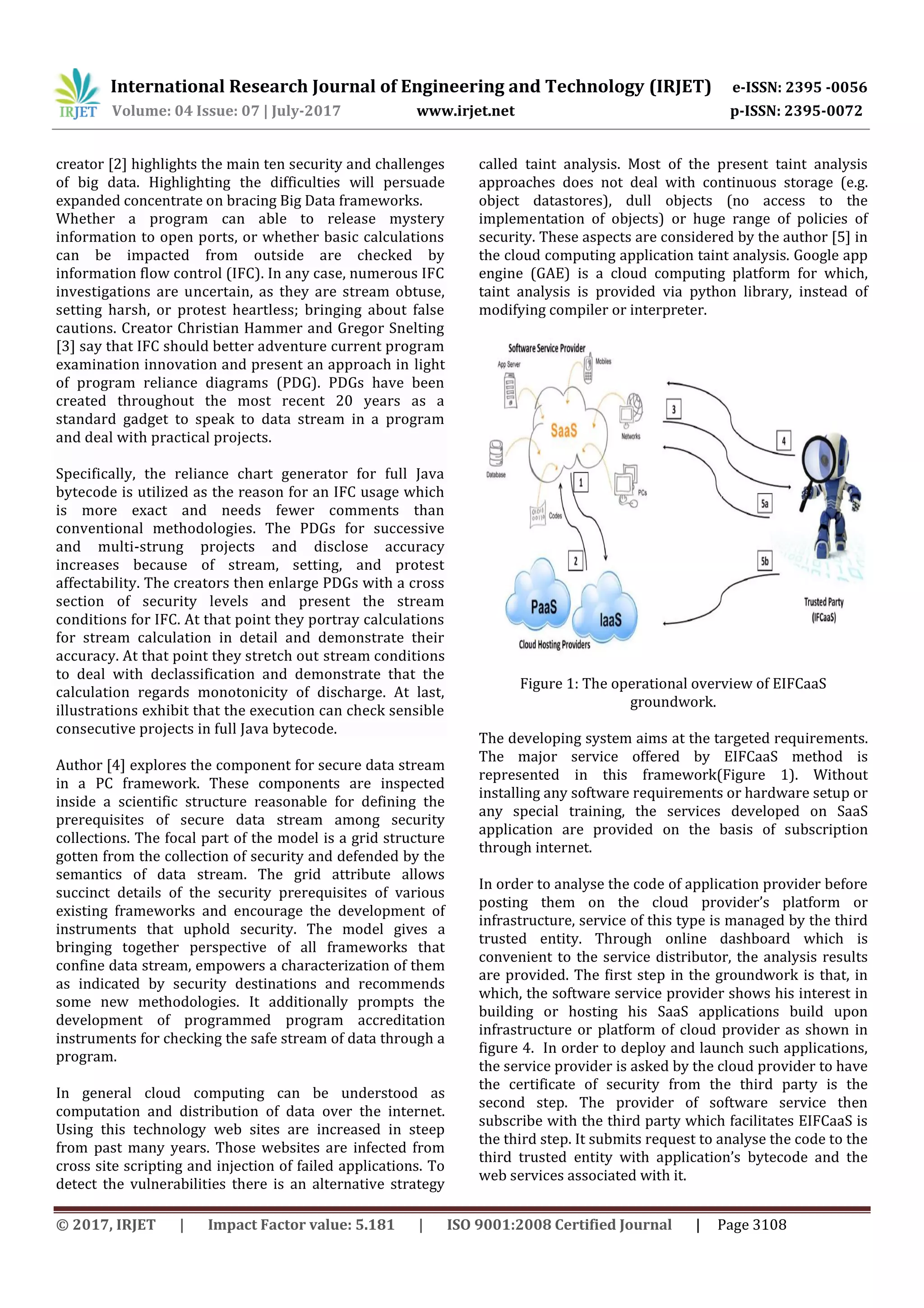 Effective Information Flow Control as a Service: EIFCaaS | PDF