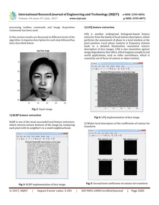 Rotation Invariant Face Recognition using RLBP, LPQ and CONTOURLET Transform | PDF