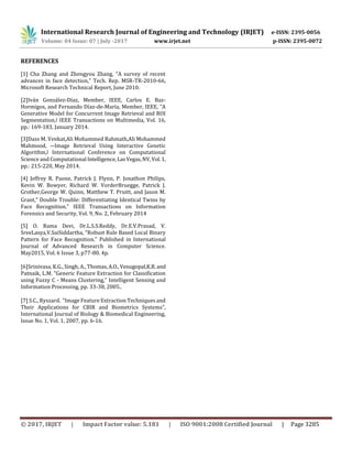 Rotation Invariant Face Recognition using RLBP, LPQ and CONTOURLET Transform | PDF