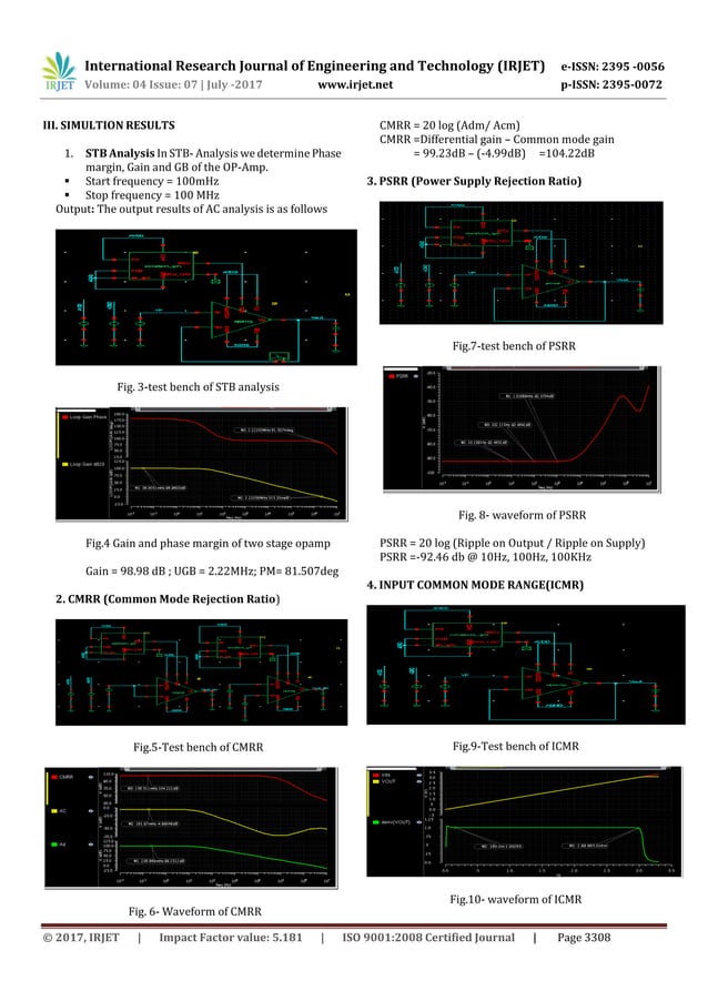 Design and Implementation of Two Stage Operational Amplifier | PDF