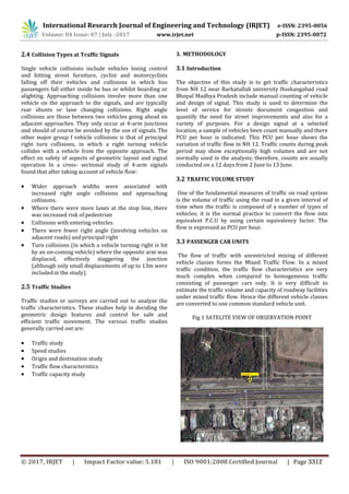 Design of traffic signal on NH-12 near Barkatullah University, Bhopal ...