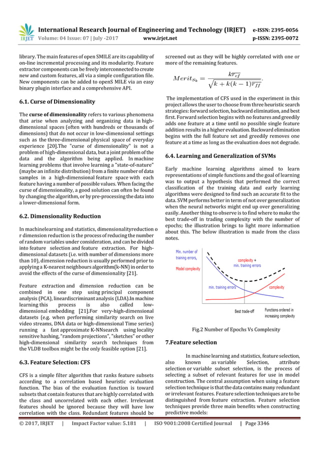 Efficient Speech Emotion Recognition using SVM and Decision Trees | PDF