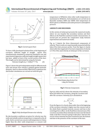 Turbulent Flow in Curved Square Duct: Prediction of Fluid flow and Heat transfer Characteristics ...