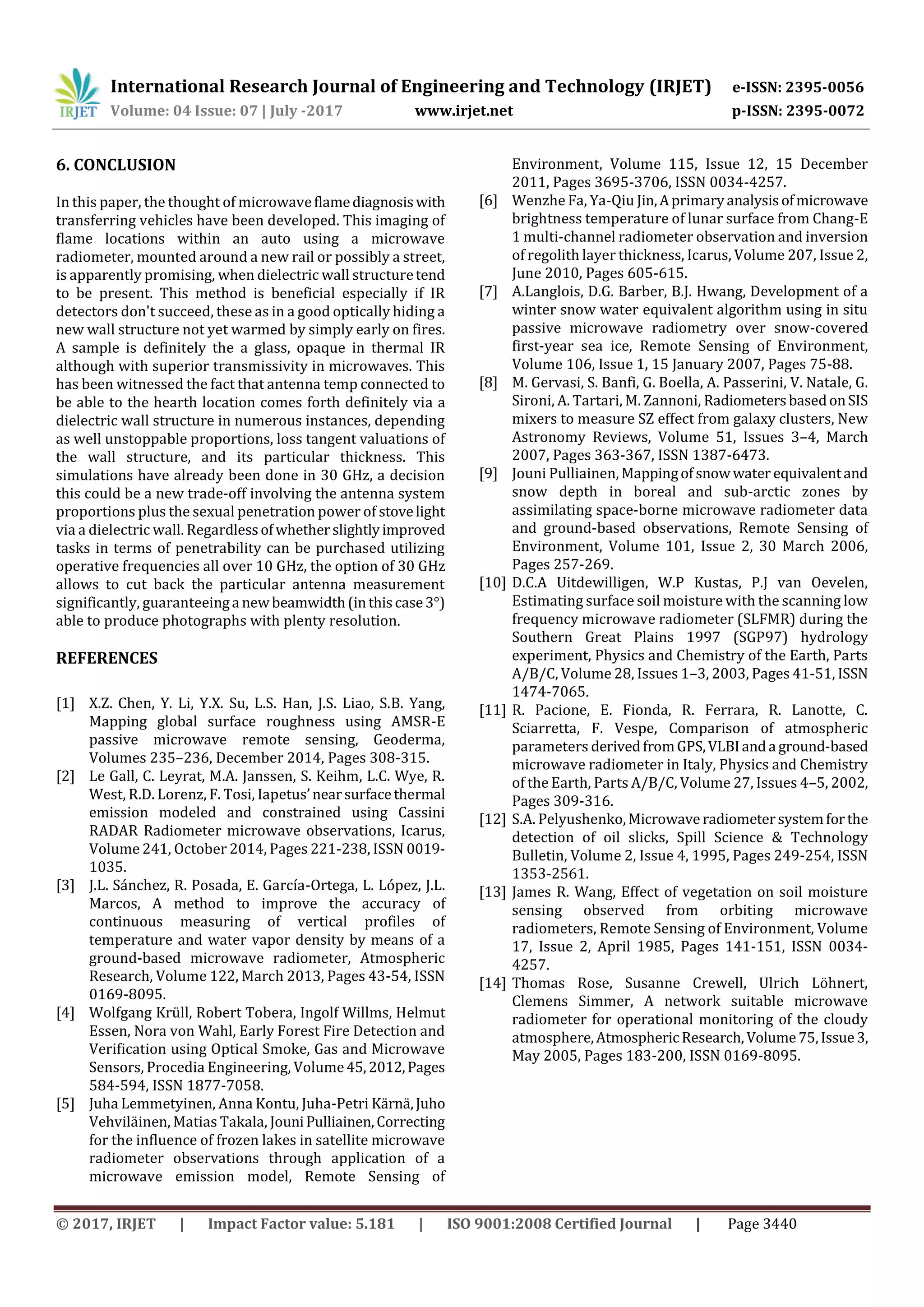 Microwave Radiometer Analysis for Imaging and Vehicular Systems | PDF