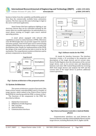 Controlling Home Appliances by using Universal Remote Control System ...