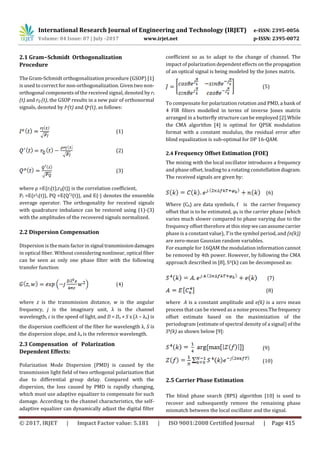 Analysis of Phase Noise and Gaussian Noise in terms of Average BER for DP 16-QAM Optical ...