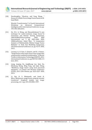 Performance of Weighted Least Square Filter Based Pan Sharpening using Fuzzy Logic | PDF