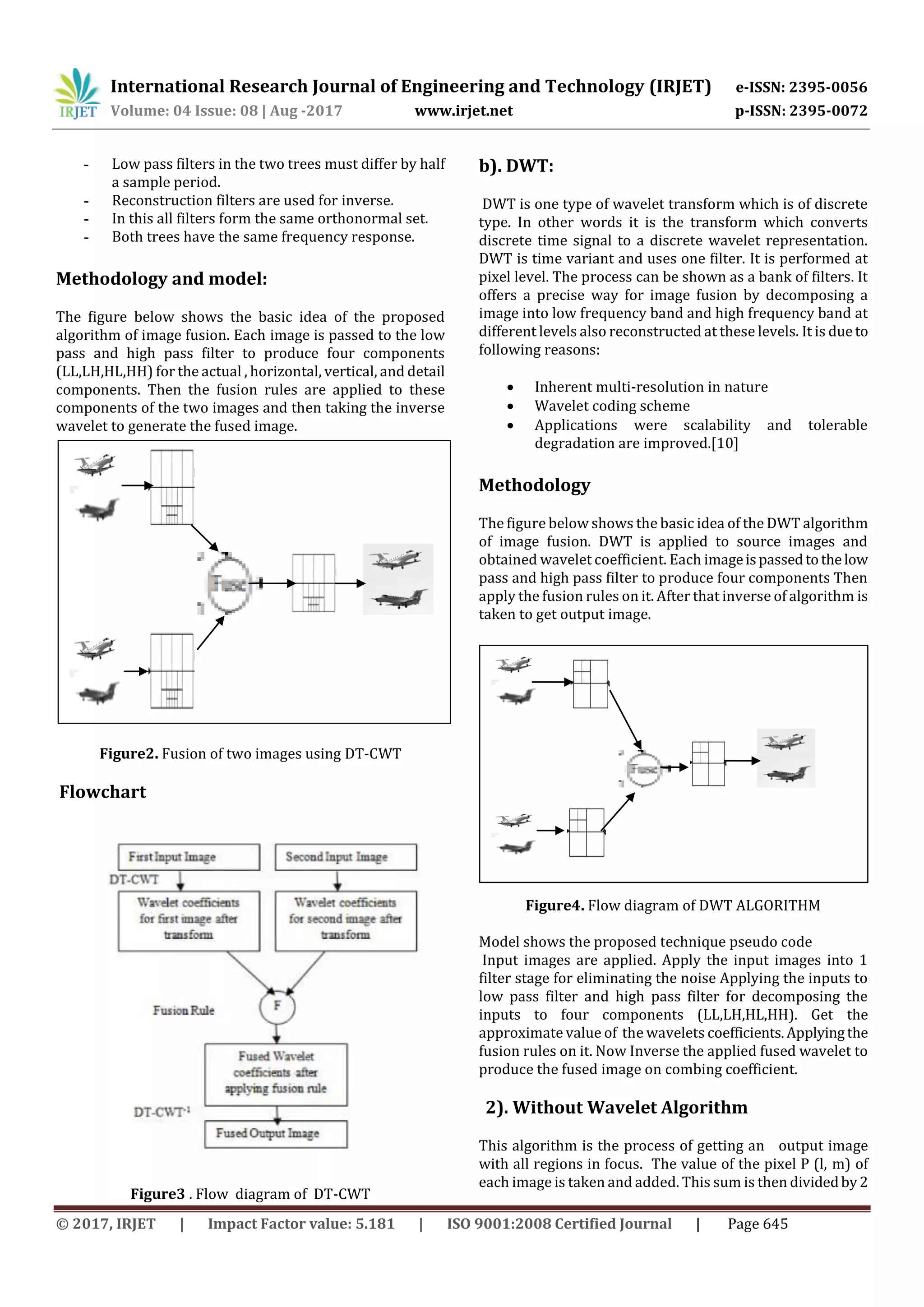 Image Fusion Ehancement using DT-CWT Technique | PDF
