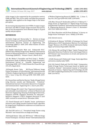 Image Fusion Ehancement using DT-CWT Technique | PDF