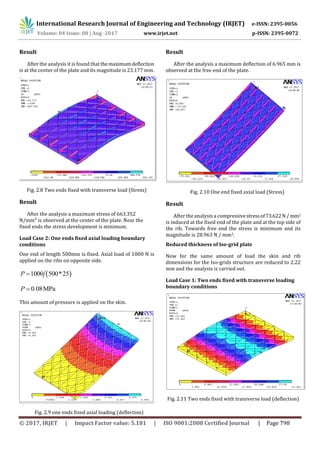Design and Fe Analysis of Composite Grid Structure for Skin Stiffening ...