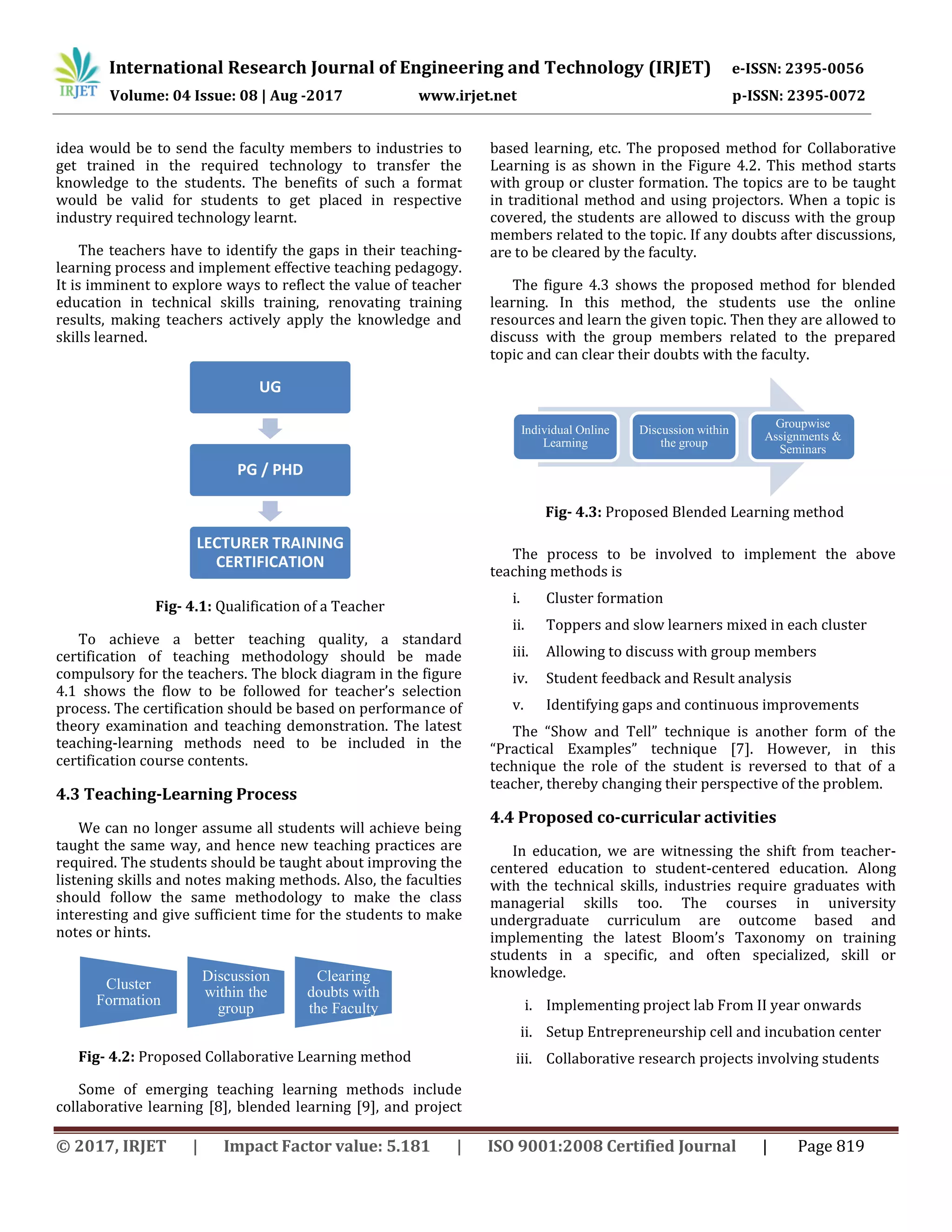 Strategies to Improve Engineering Education and Teaching-Learning ...