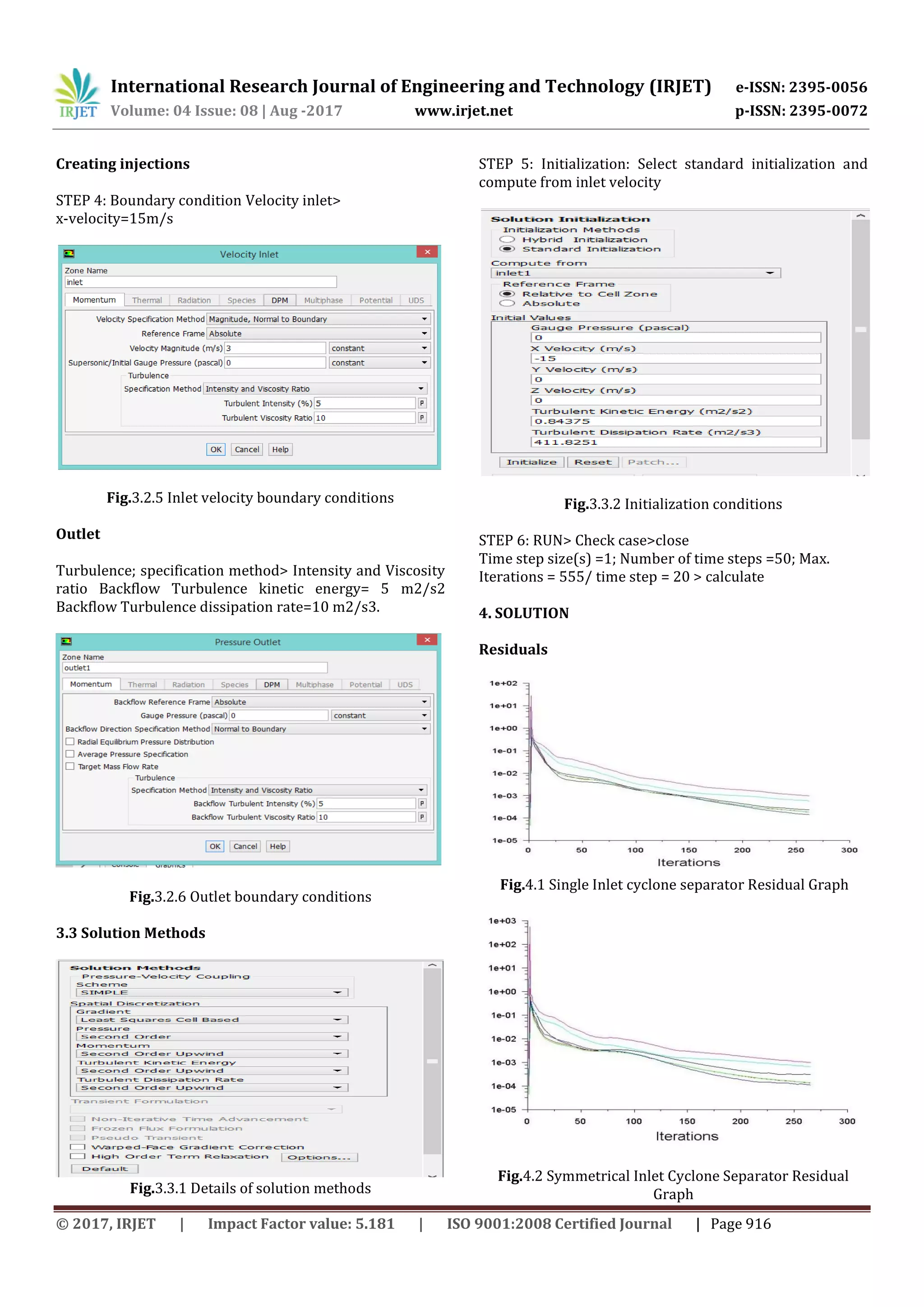 CFD Analysis of Symmetrical Tangential Inlet Cyclone Separator | PDF