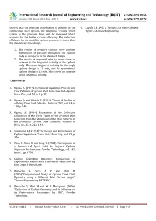 CFD Analysis of Symmetrical Tangential Inlet Cyclone Separator | PDF