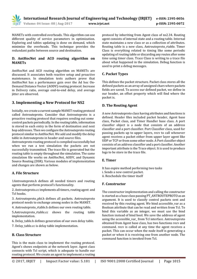 Anthocnet Routing Algorithm for Mobile Ad Hoc Networks | PDF