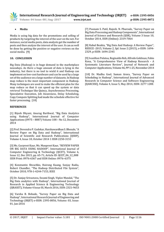 Big Data with Hadoop – For Data Management, Processing and Storing | PDF