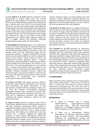 A Review of Image Contrast Enhancement Techniques | PDF