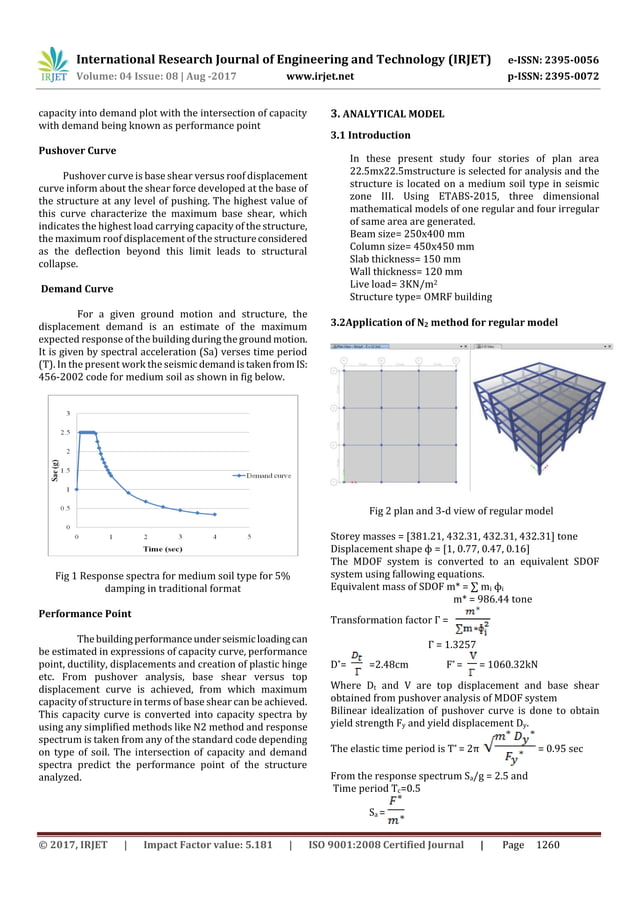 Usage of N2 Method for the Performance Evaluation of Plan Asymmetric Structures | PDF