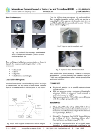 Experimental Investigations of Friction Stir Welding (FSW) on Al 6061 : A Case Study | PDF