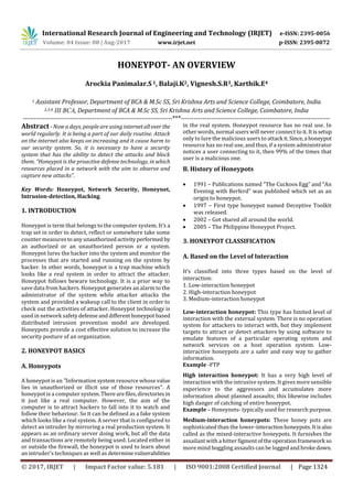 Honeypot- An Overview | PDF