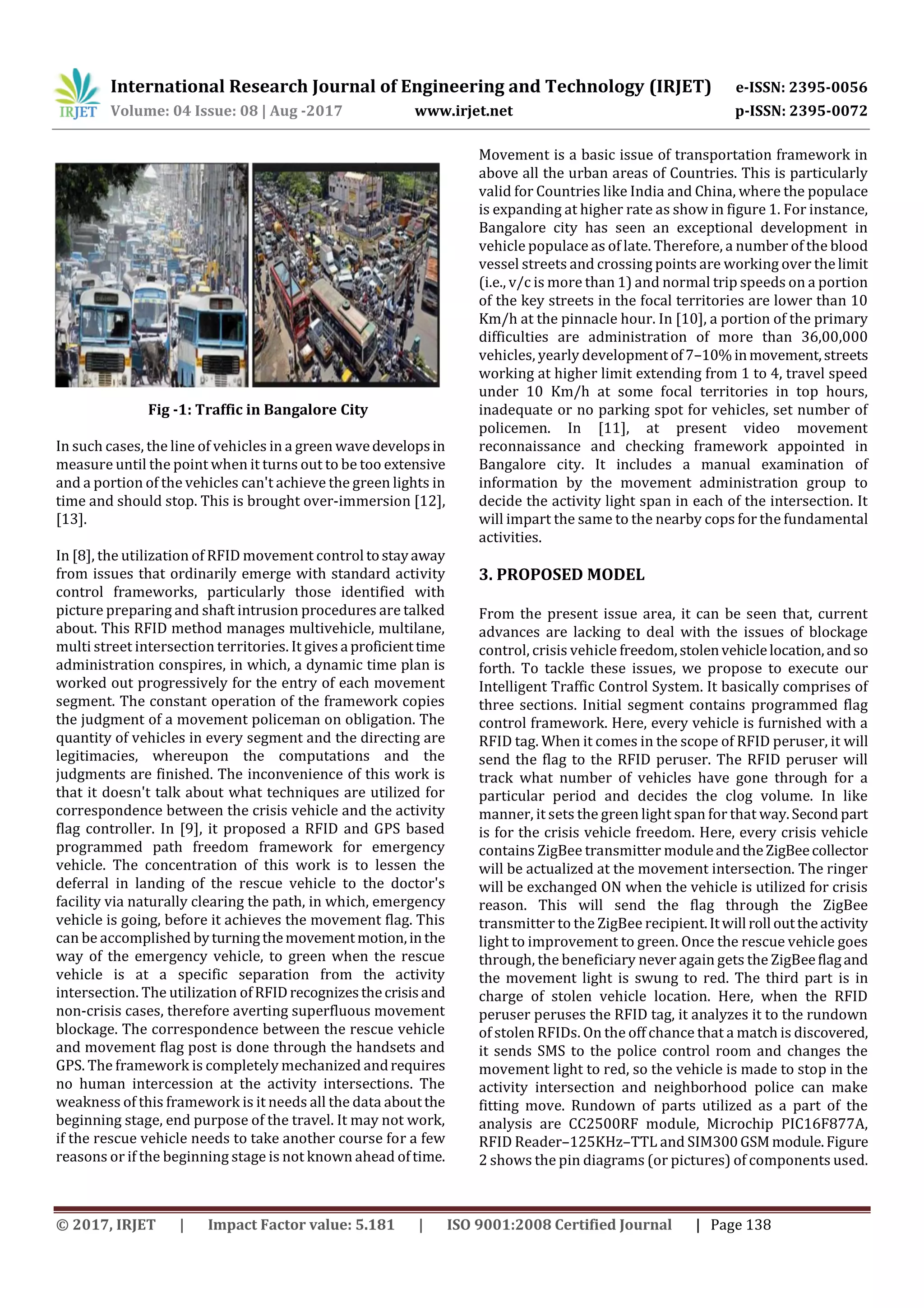 Wireless Sensor for Traffic Control System | PDF