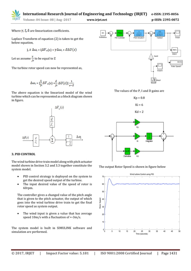 Fuzzy and Pid Based Pitch Angle Control of Variable Speed Wind Turbines | PDF