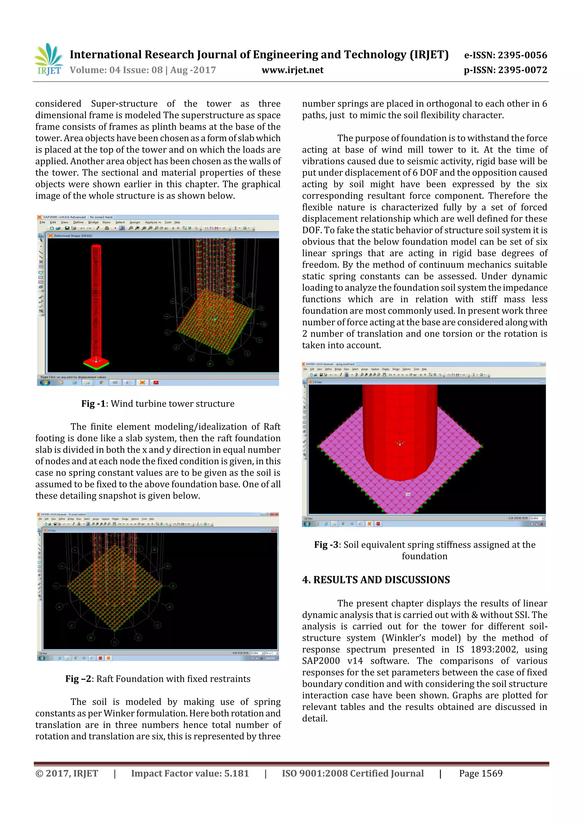 Soil Structure Interaction Effect on the Dynamic Analysis of Wind Turbine Tower | PDF