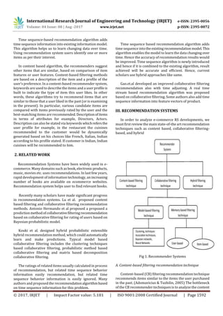 Product Recommendation Systems based on Hybrid Approach Technology | PDF