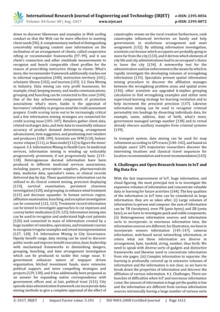 New approaches of Data Mining for the Internet of things with systems: Literature Review and ...